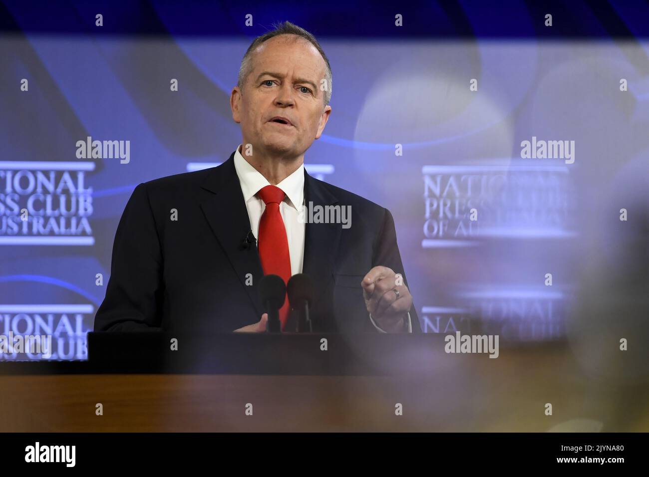 Shadow Minister for Government Services Bill Shorten addresses the ...