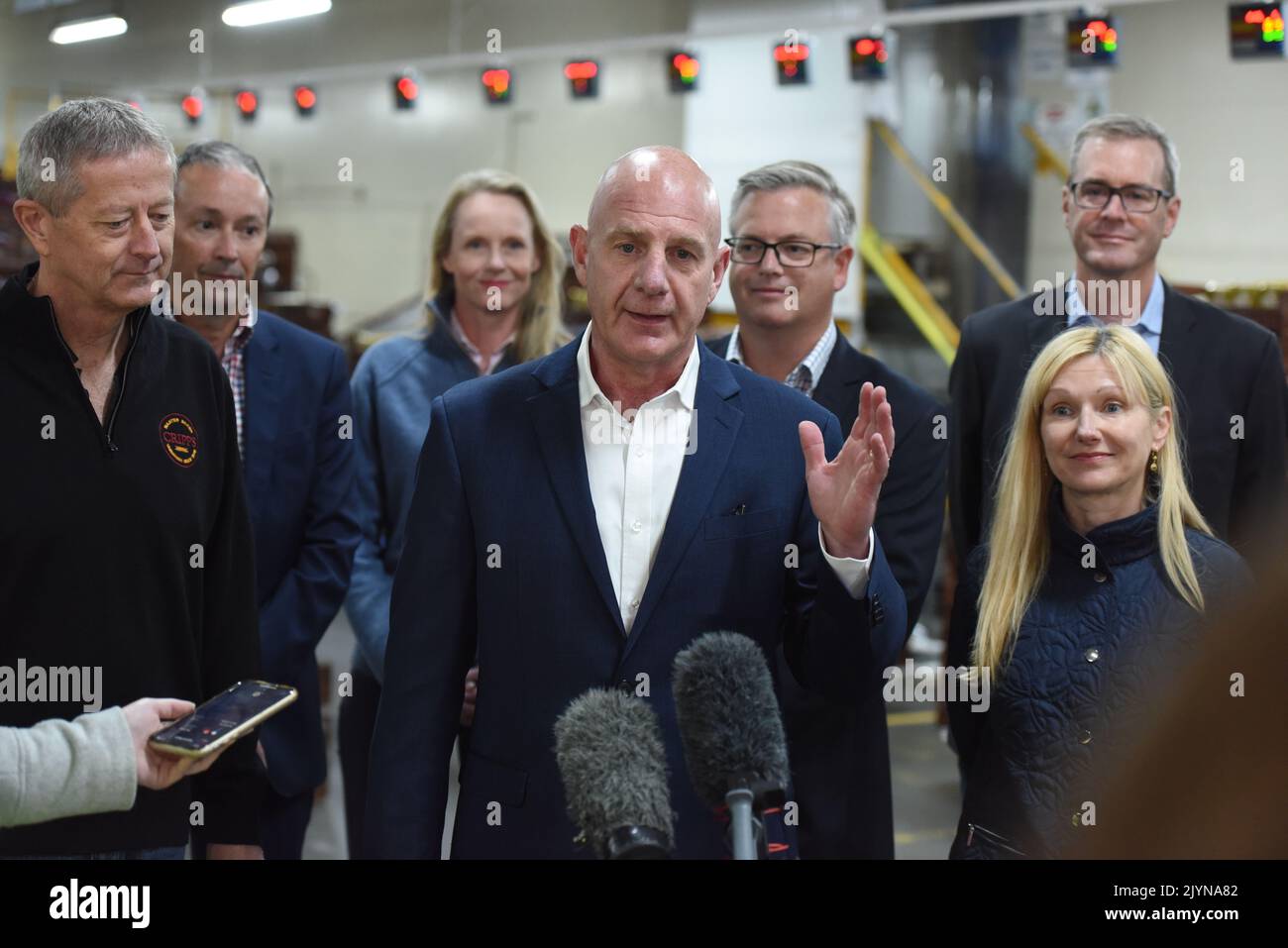 Tasmanian Premier Peter Gutwein speaks during a press conference at ...