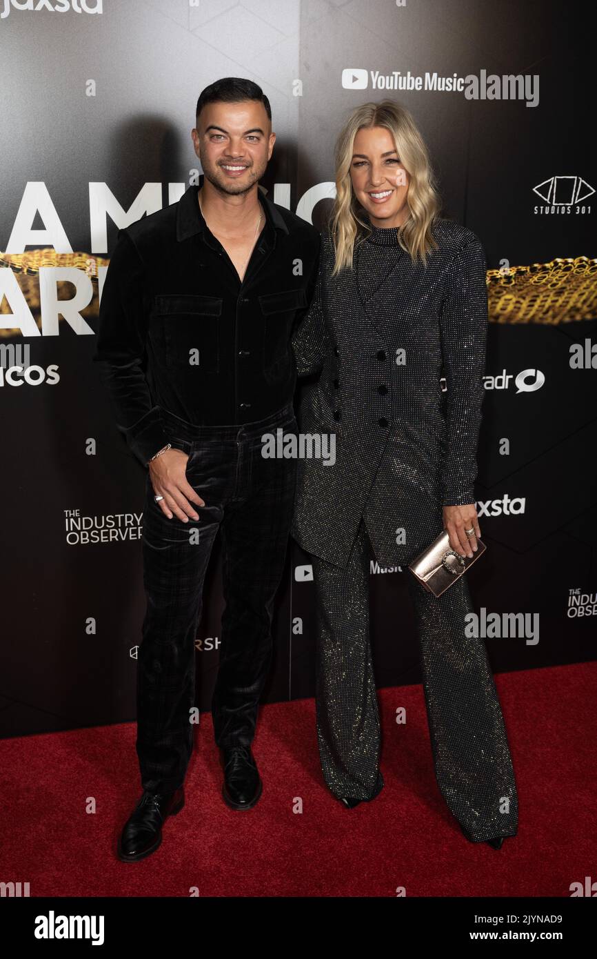 Guy Sebastian and Jules Sebastian attending The APRA Music Awards, in ...