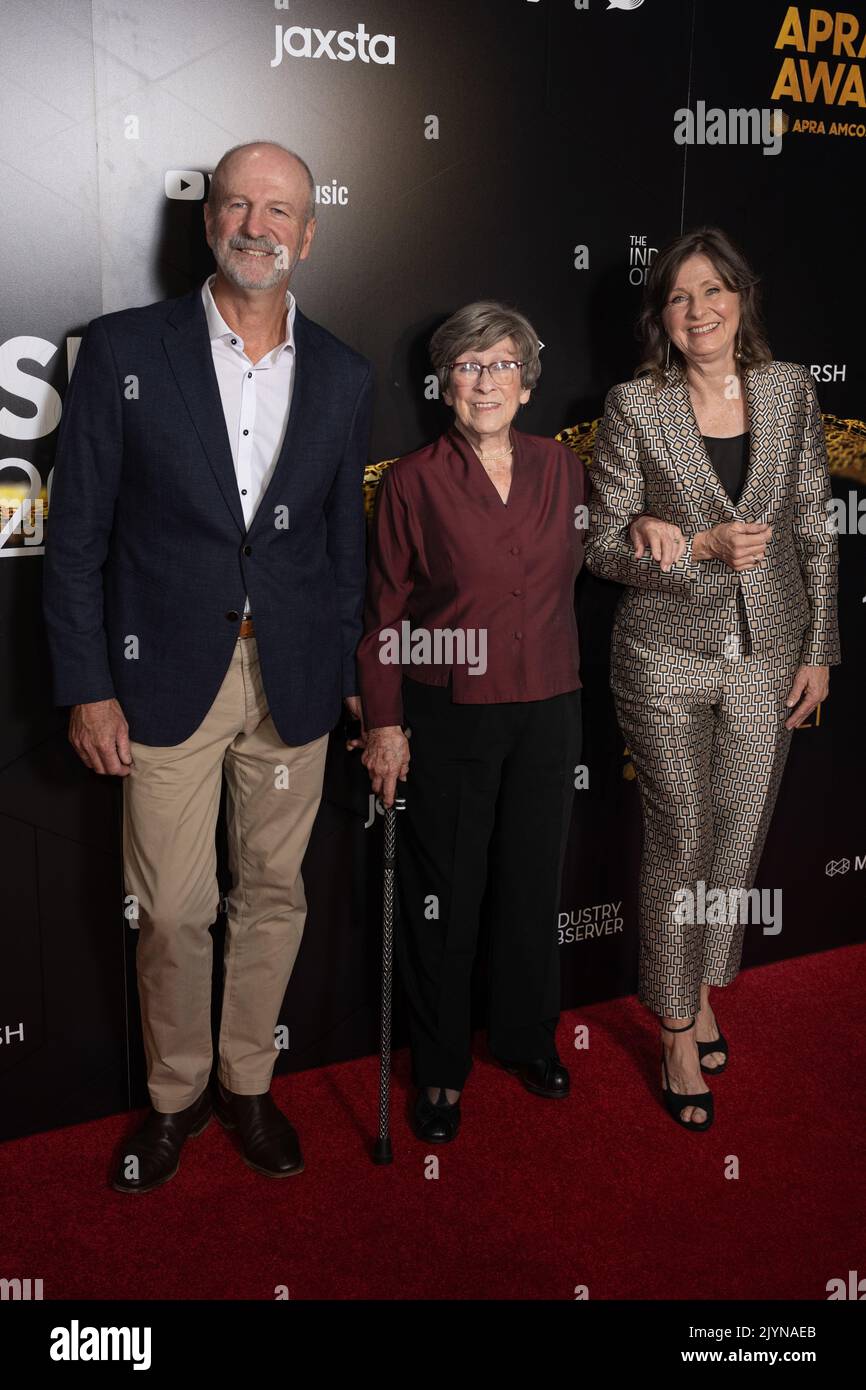 David Kirkpatrick, Joy McKean and Anne Kirkpatrick attending The APRA ...