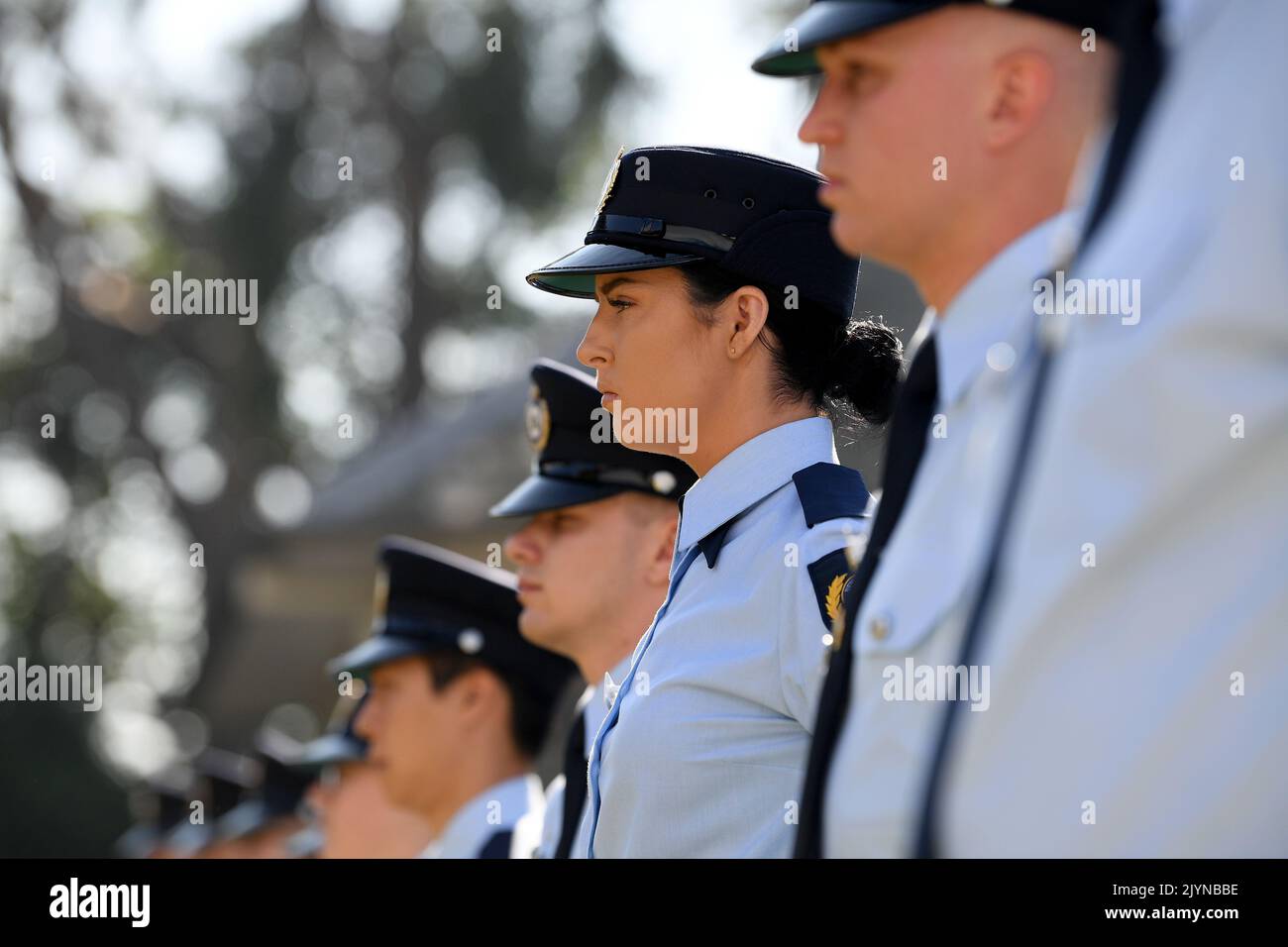 Probationary Sheriff’s Officers are seen during their attestation ...