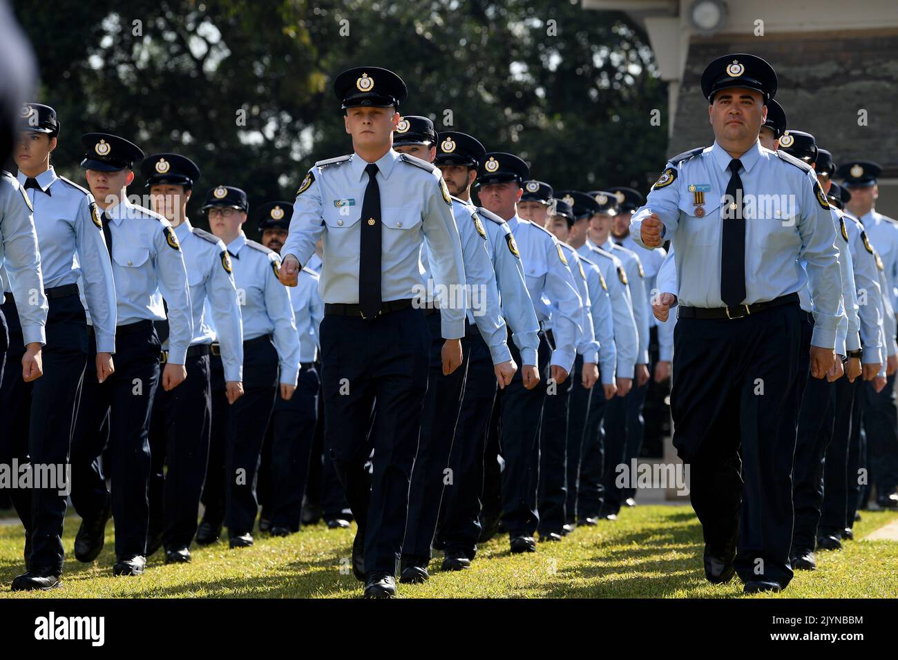 Probationary Sheriff’s Officers are seen during their attestation ...