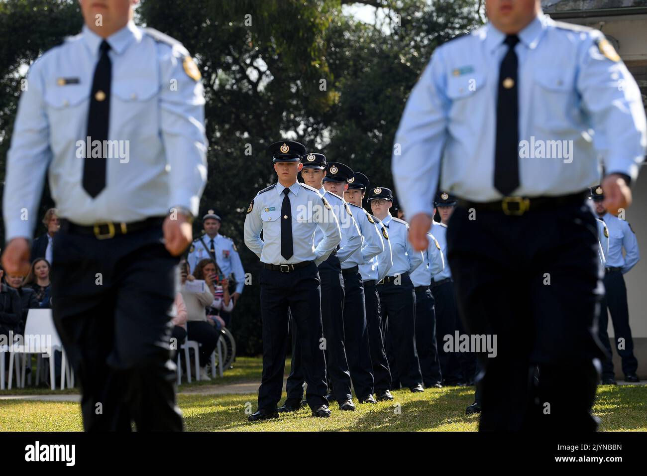 Probationary Sheriff’s Officers are seen during their attestation ...