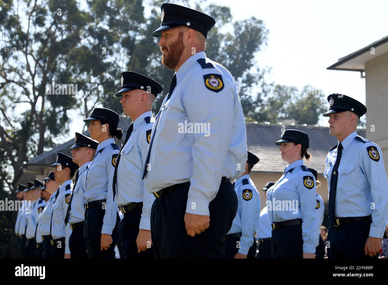Probationary Sheriff’s Officers are seen during their attestation ...