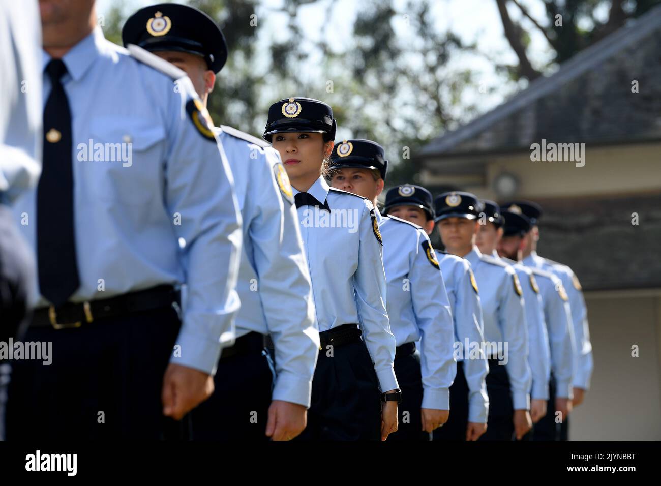 Probationary Sheriff’s Officers are seen during their attestation ...