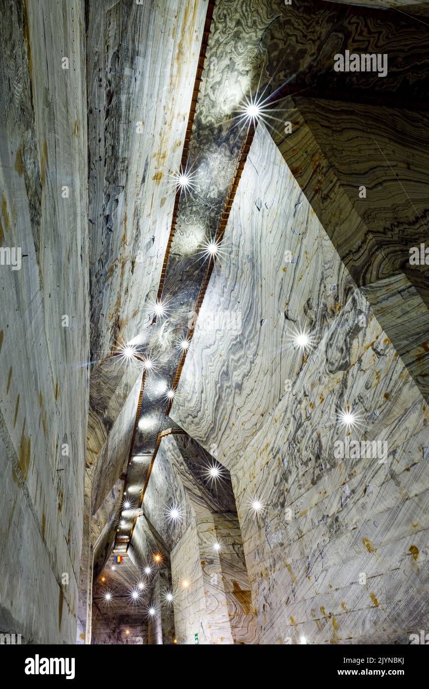 The Salt Mine of Slanic Prahova in Romania Stock Photo - Alamy