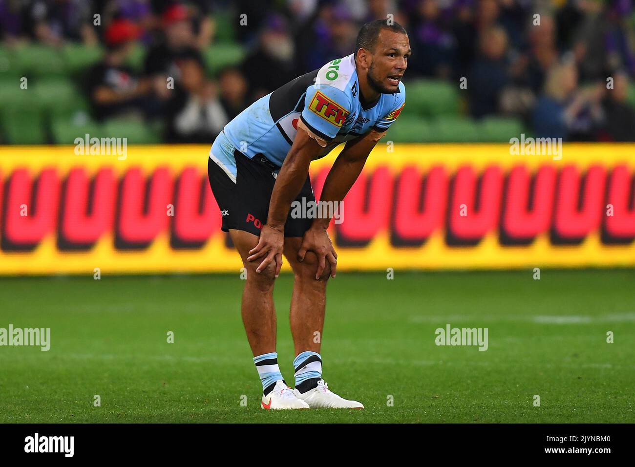 Will Chambers of the Sharks looks dejected after being defeated by the ...