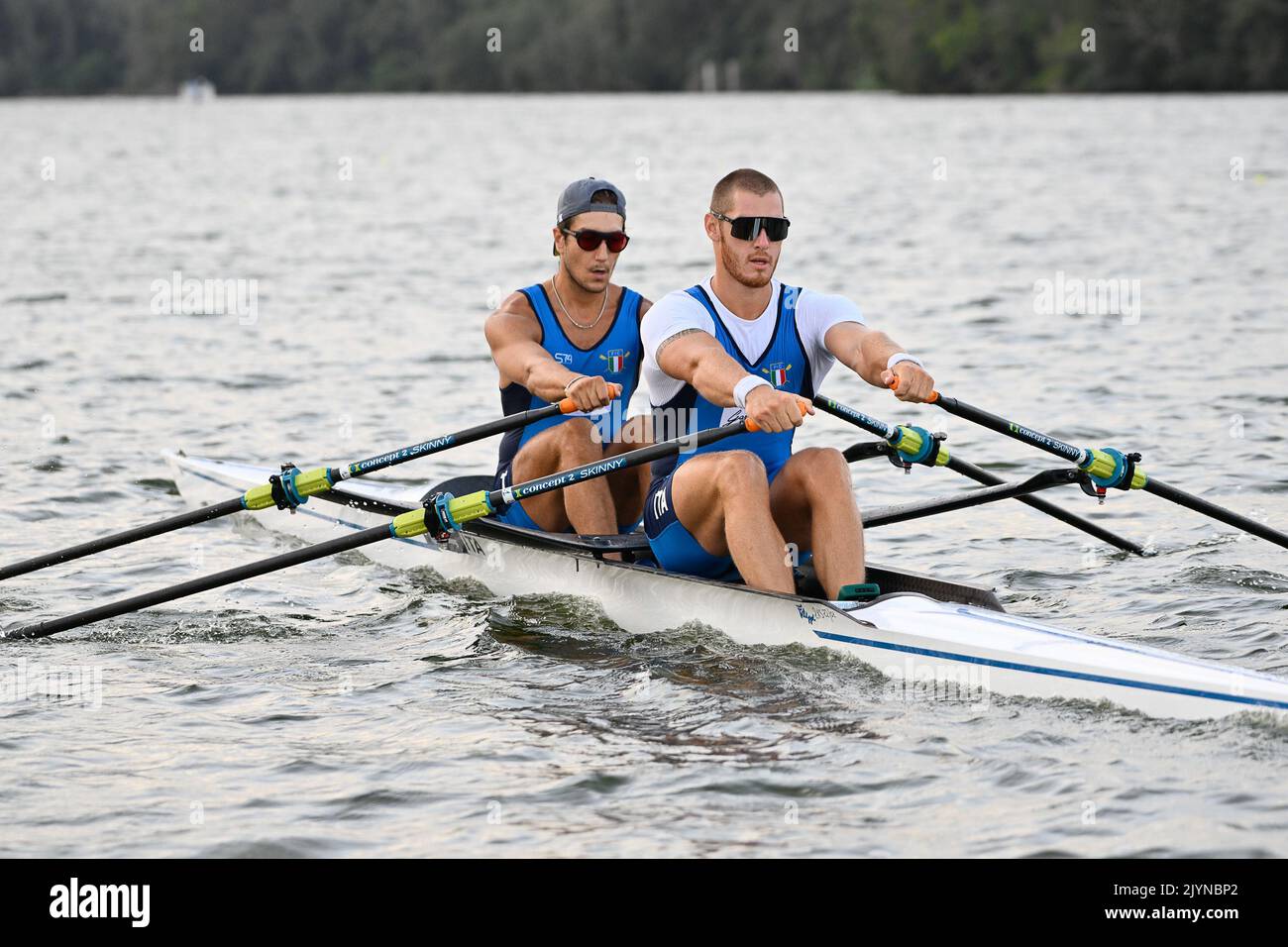 Luca Rambaldi and Davide Mumolo during Italian national rowing retreat ...