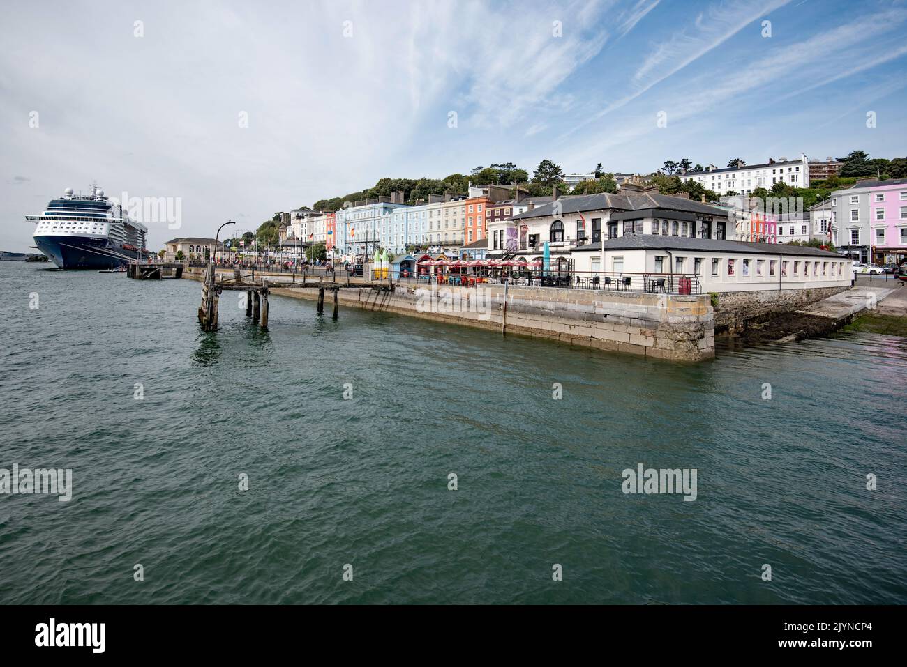 Cruise Liner 'Celebrity Silhouette' on the cruise terminal in Cobh ...