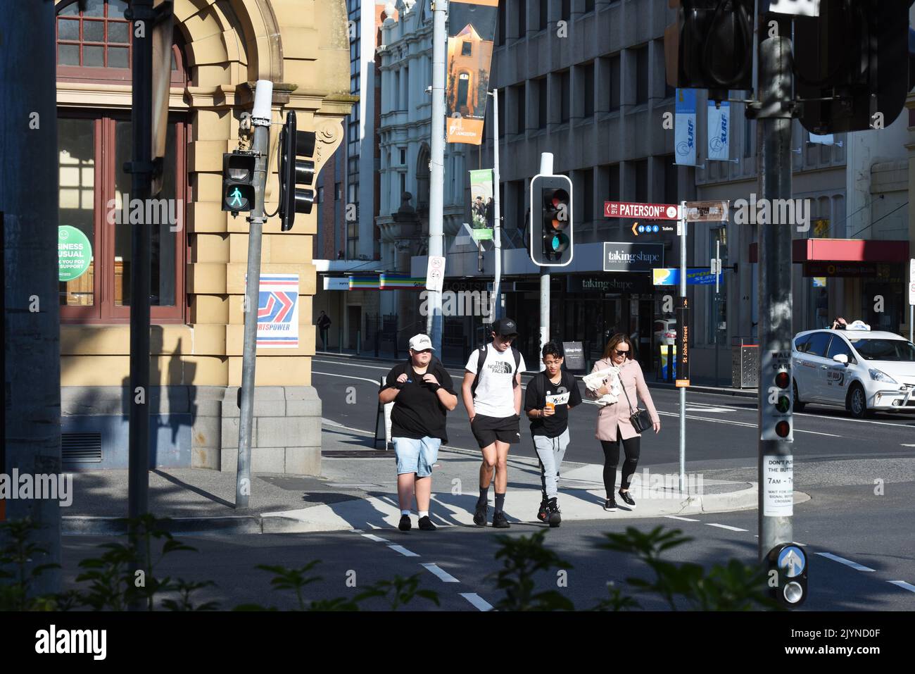A general view of Paterson Street in Launceston, Tasmania, Saturday ...