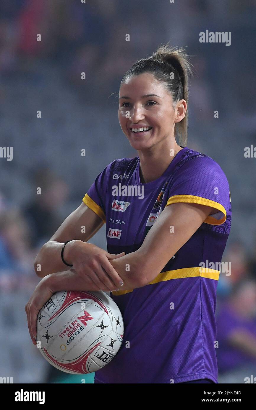 Kim Ravaillion of the Firebirds looks on during the Round 1 Super ...