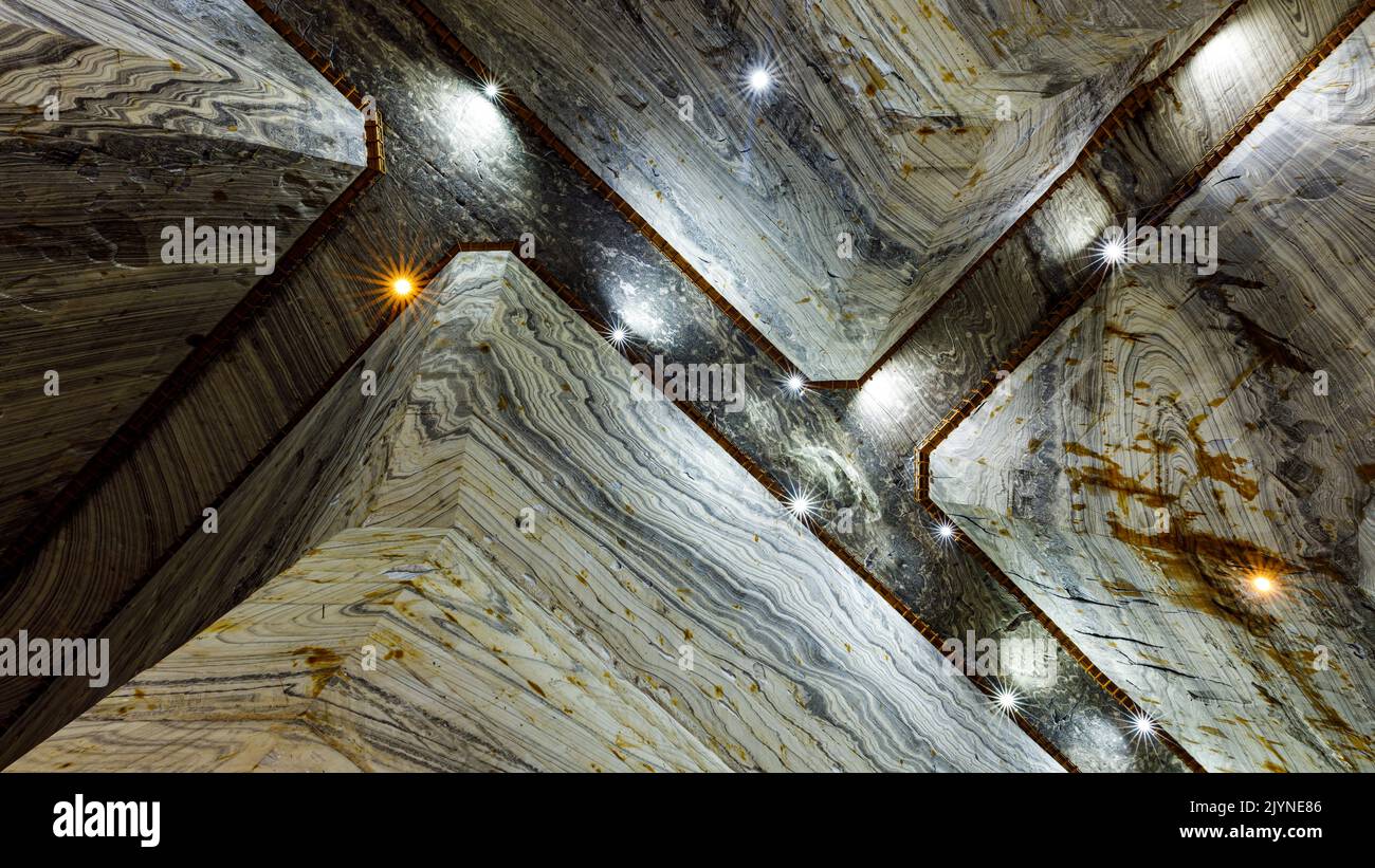 The Salt Mine of Slanic Prahova in Romania Stock Photo - Alamy