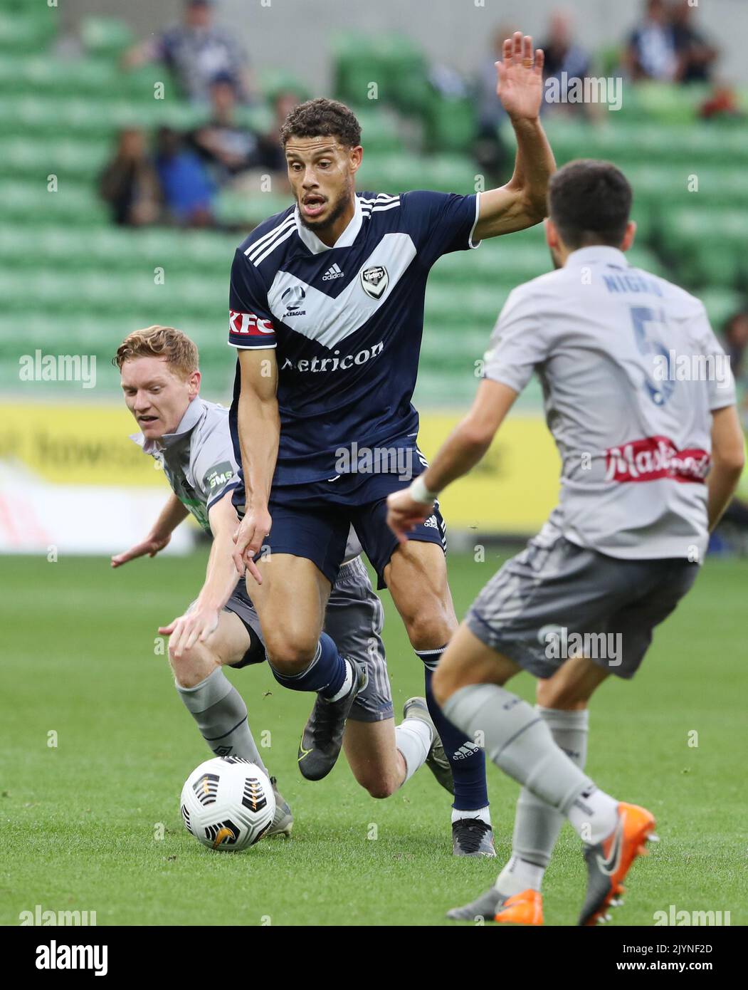 Rudy Gestede for Victory during the A-League match between Melbourne ...