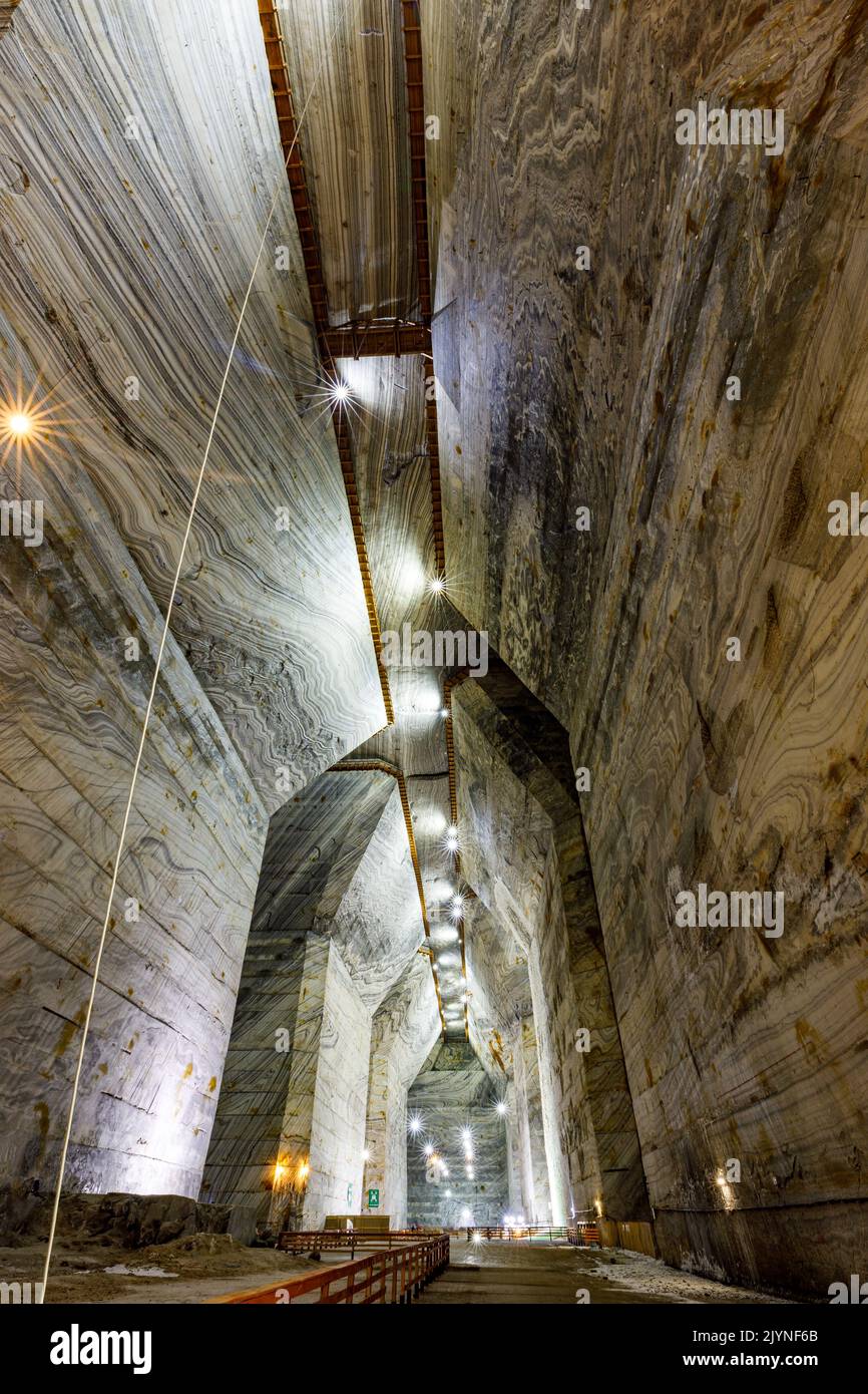 The Salt Mine of Slanic Prahova in Romania Stock Photo - Alamy