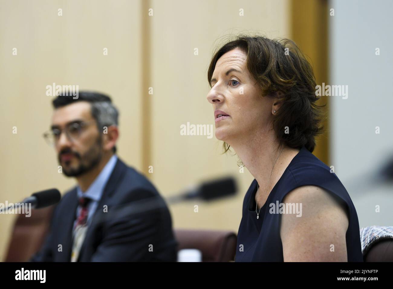 Boston Group Consulting (BCG) Partner Trish Clancy speaks during a ...