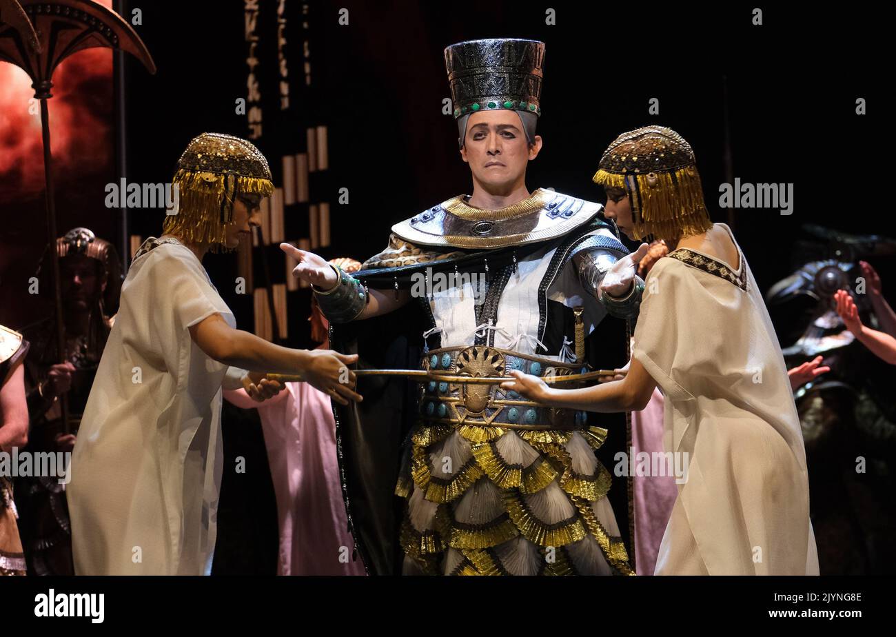 Cast of Opera Australia perform during a media call for Opera Australia ...