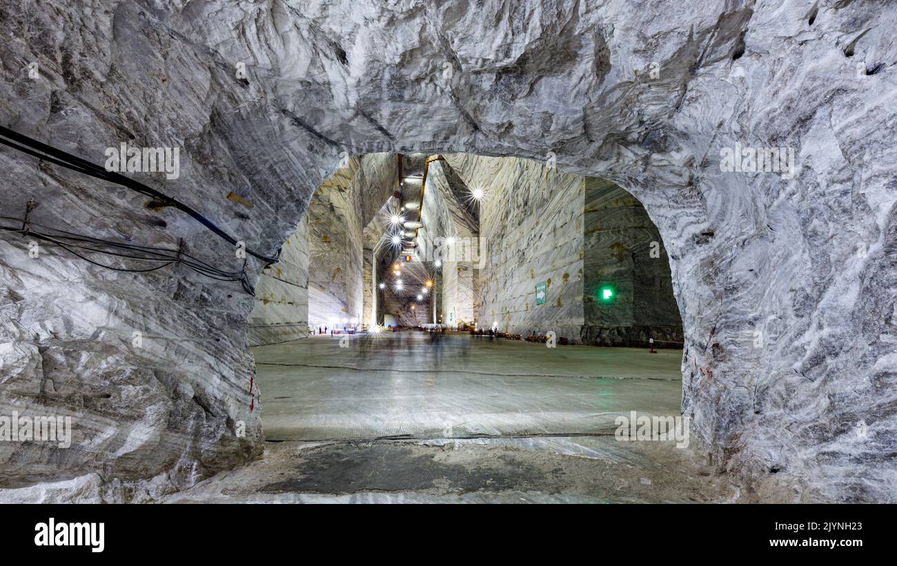 The Salt Mine of Slanic Prahova in Romania Stock Photo - Alamy