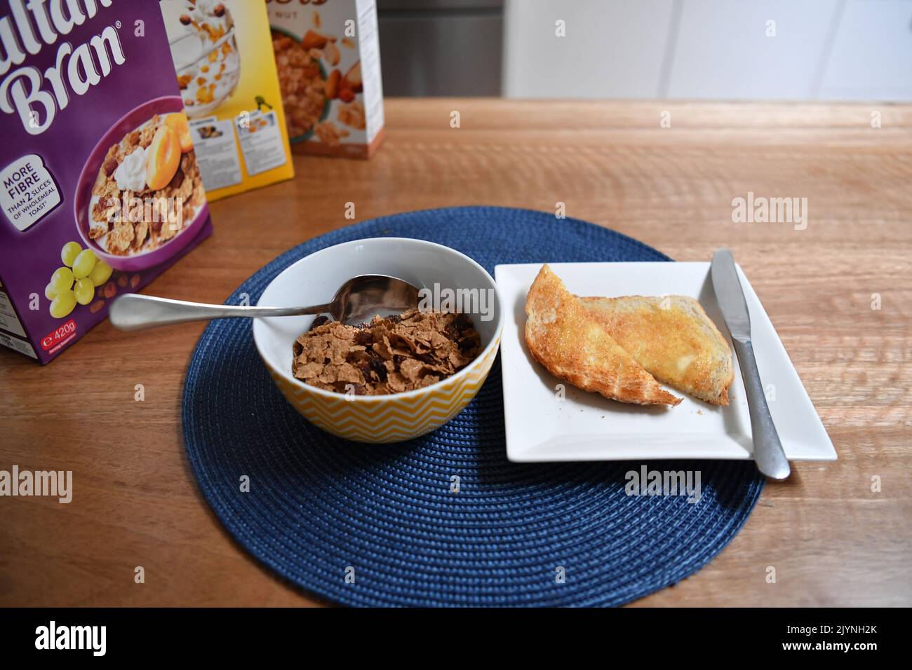 A breakfast of cereal and toast in Wollongong, Thursday, May 6, 2021 ...