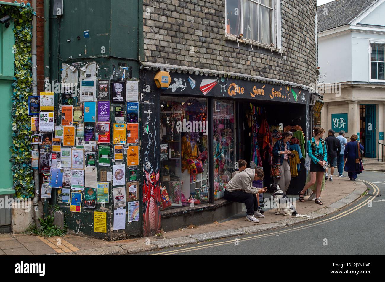 Totnes, South Devon, UK. 25th July, 2022. Some of the old building ...