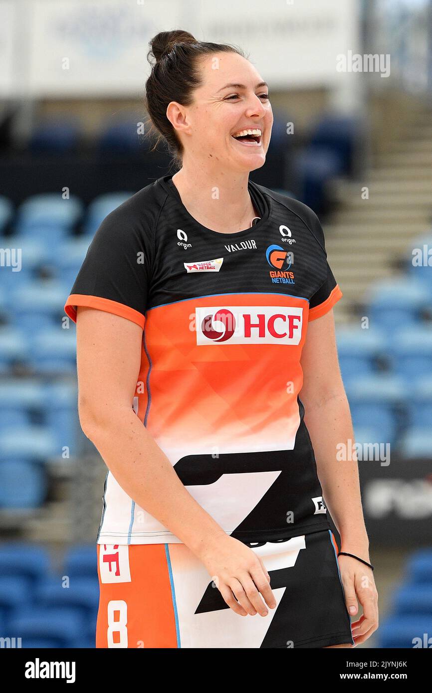 Sam Poolman of the Giants ahead of the Round 2 Super Netball match ...