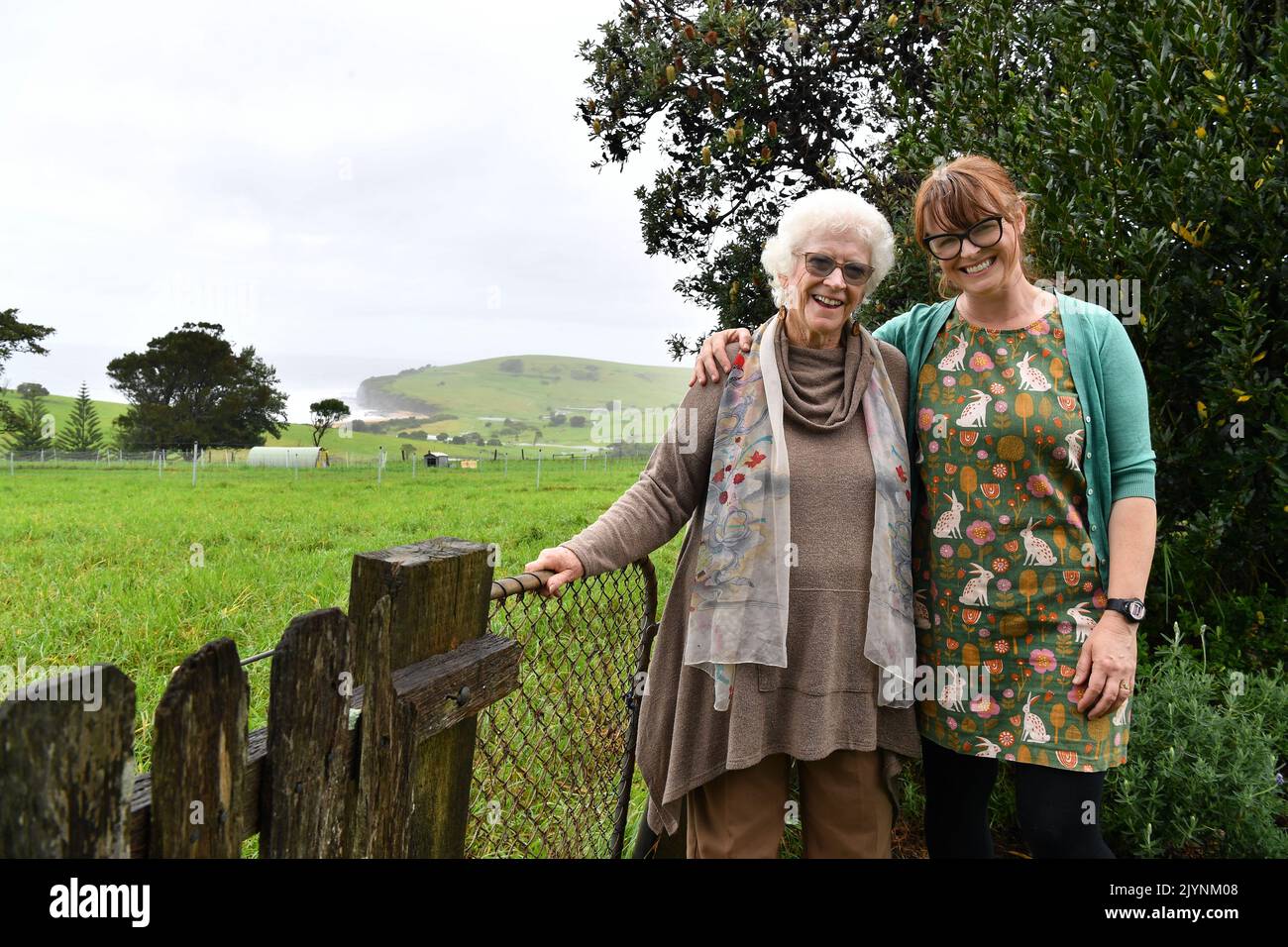 Fiona Walmsley with her mother Gay on the family farm where Fiona grew ...