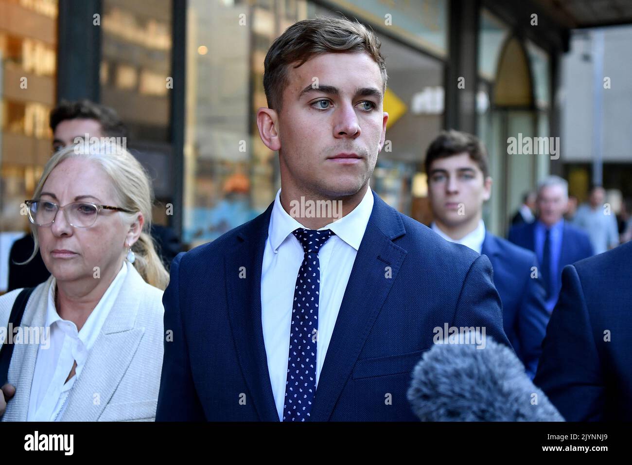 Callan Sinclair leaves the Downing Centre District Court in Sydney ...