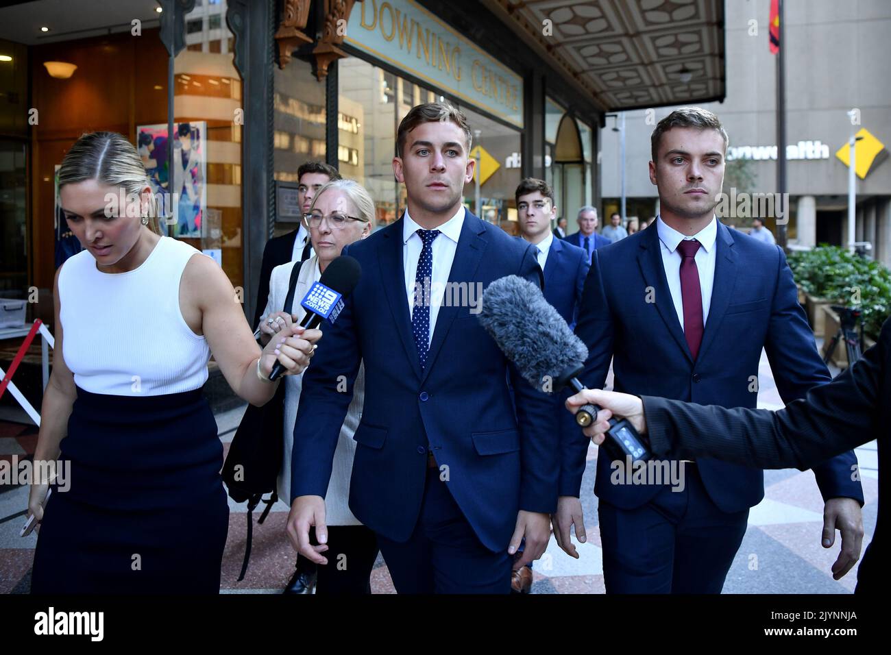 Callan Sinclair leaves the Downing Centre District Court in Sydney ...
