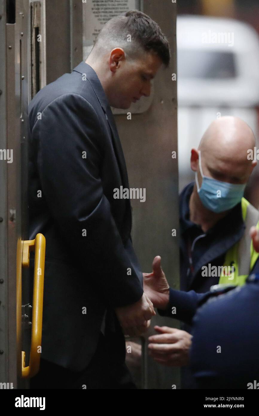 Cameron John Oakley arrives at the Supreme Court of Victoria in ...