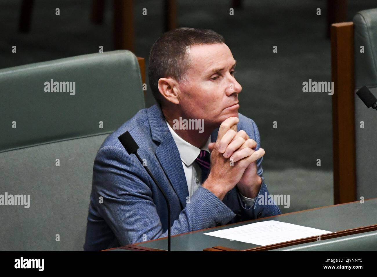 The Liberal member for Bowman Andrew Laming reacts during House of ...