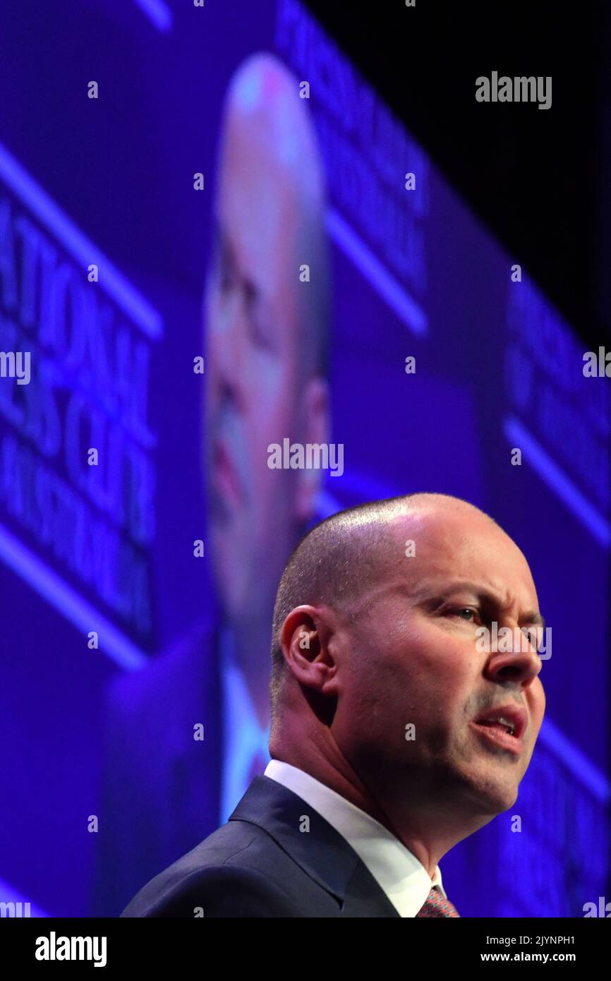 Treasurer Josh Frydenberg delivers his post Budget Press Club address ...