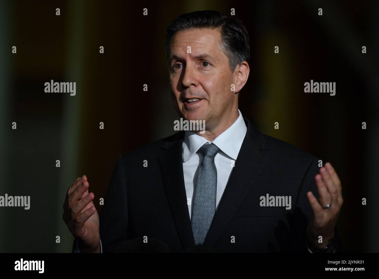 Shadow Minister for Health Mark Butler at a press conference at ...