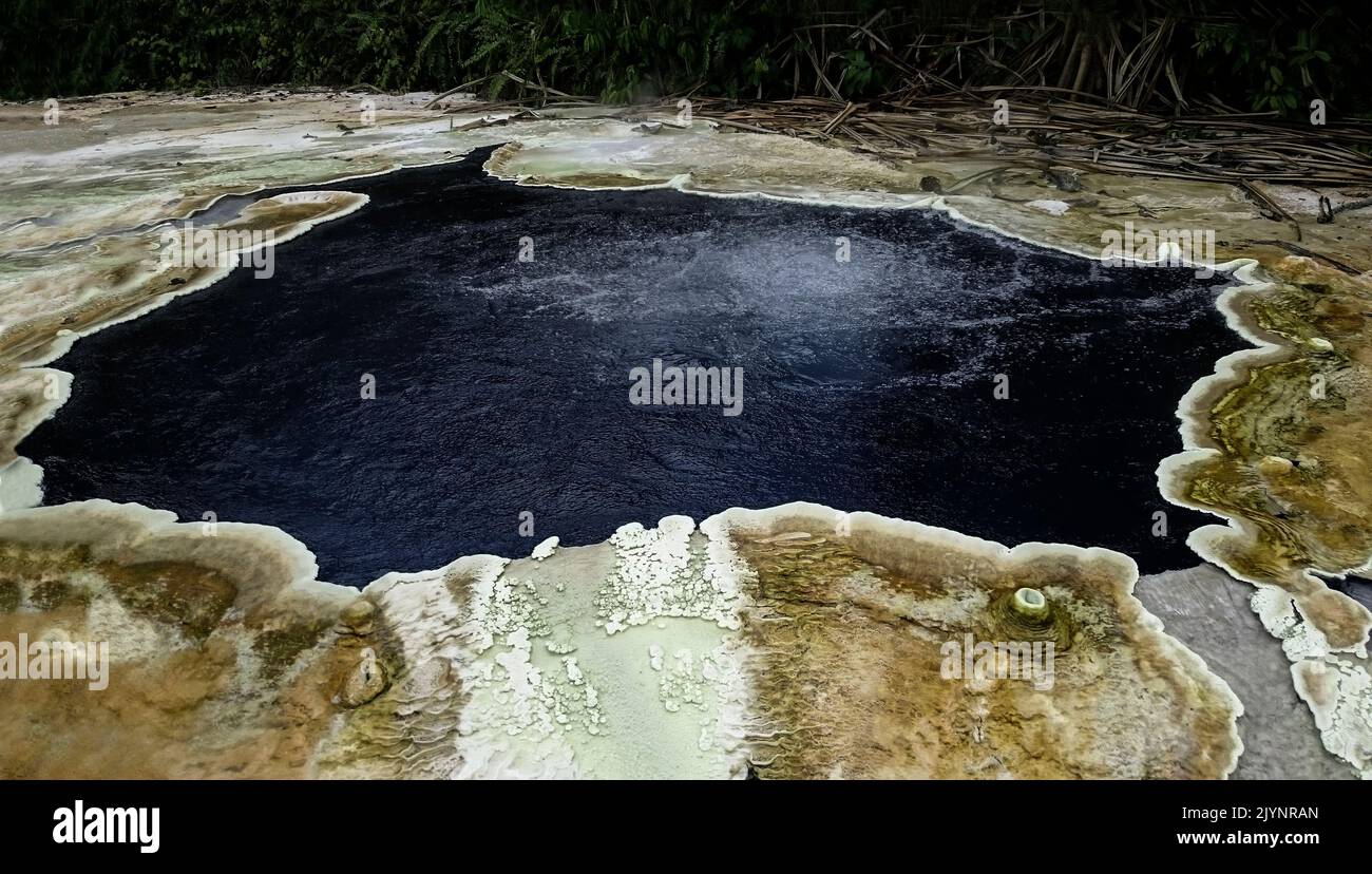 Hot springs crater, Tinggi Raja, Simalungun North Sumatra, Indonesia ...