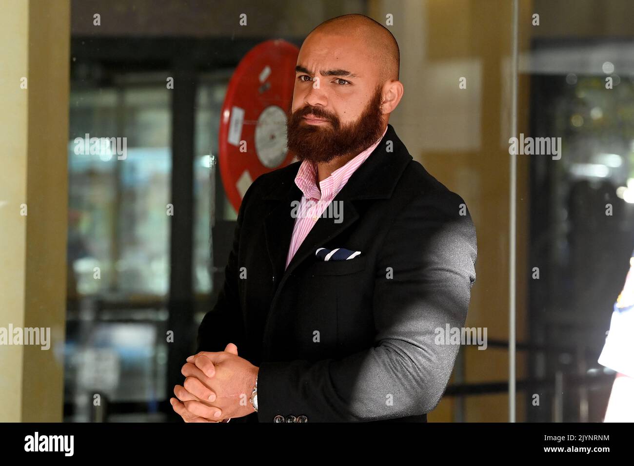 NRL player Dylan Walker arrives at the Downing Centre Local Court, in ...