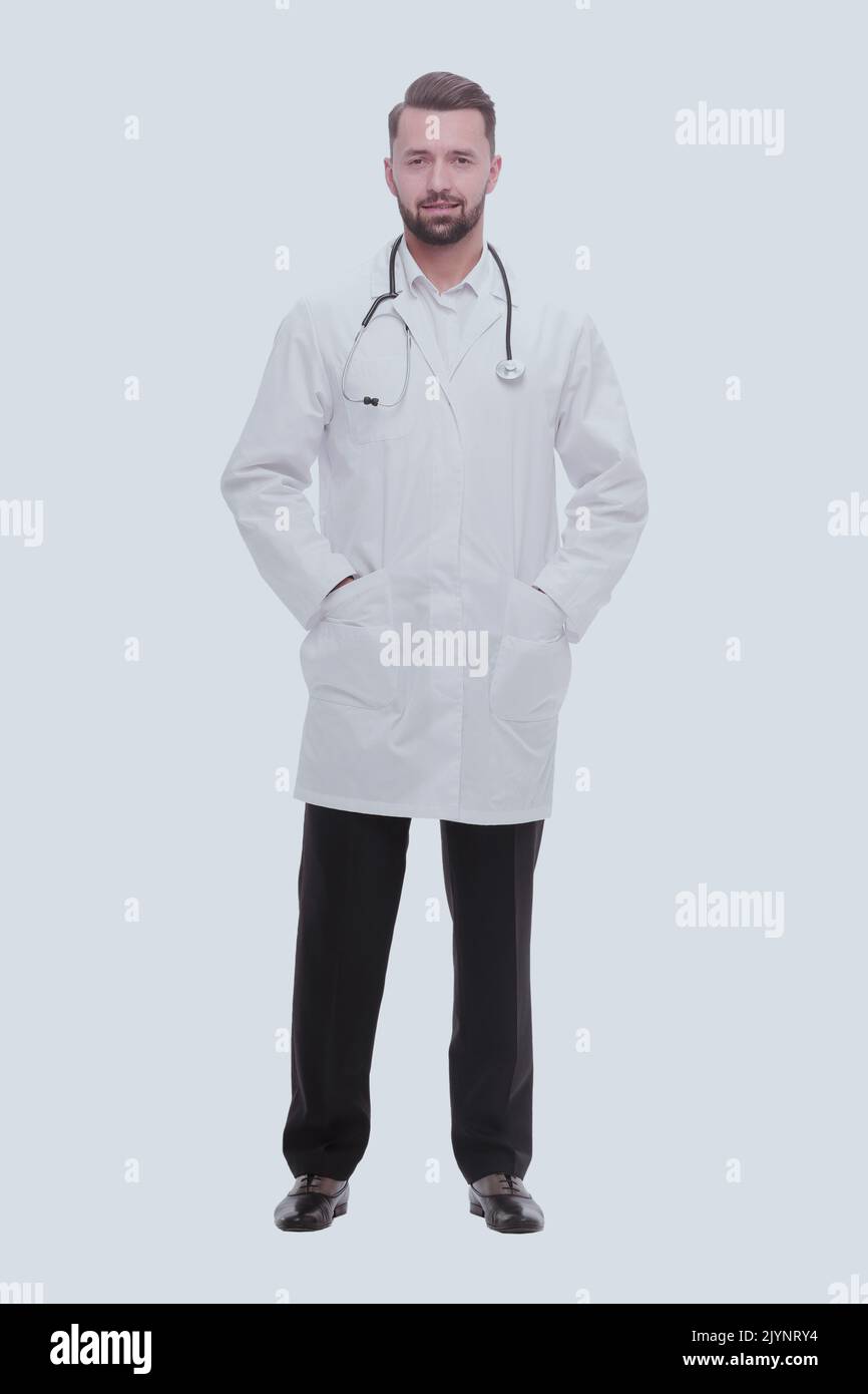 in full growth. a successful doctor is a therapist with a stethoscope ...