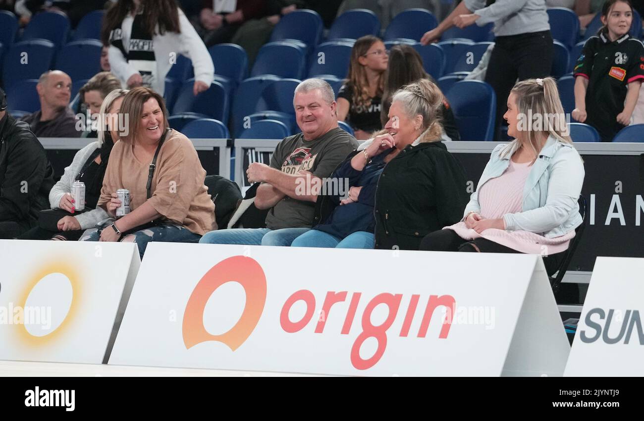 Spectators in the VIP seats enjoy the atmosphere during the Round 3 ...
