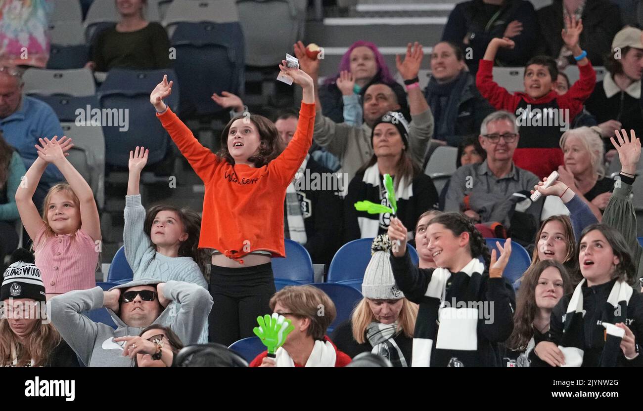 Spectators in the crowd enjoy the atmosphere during the Round 3 Super ...