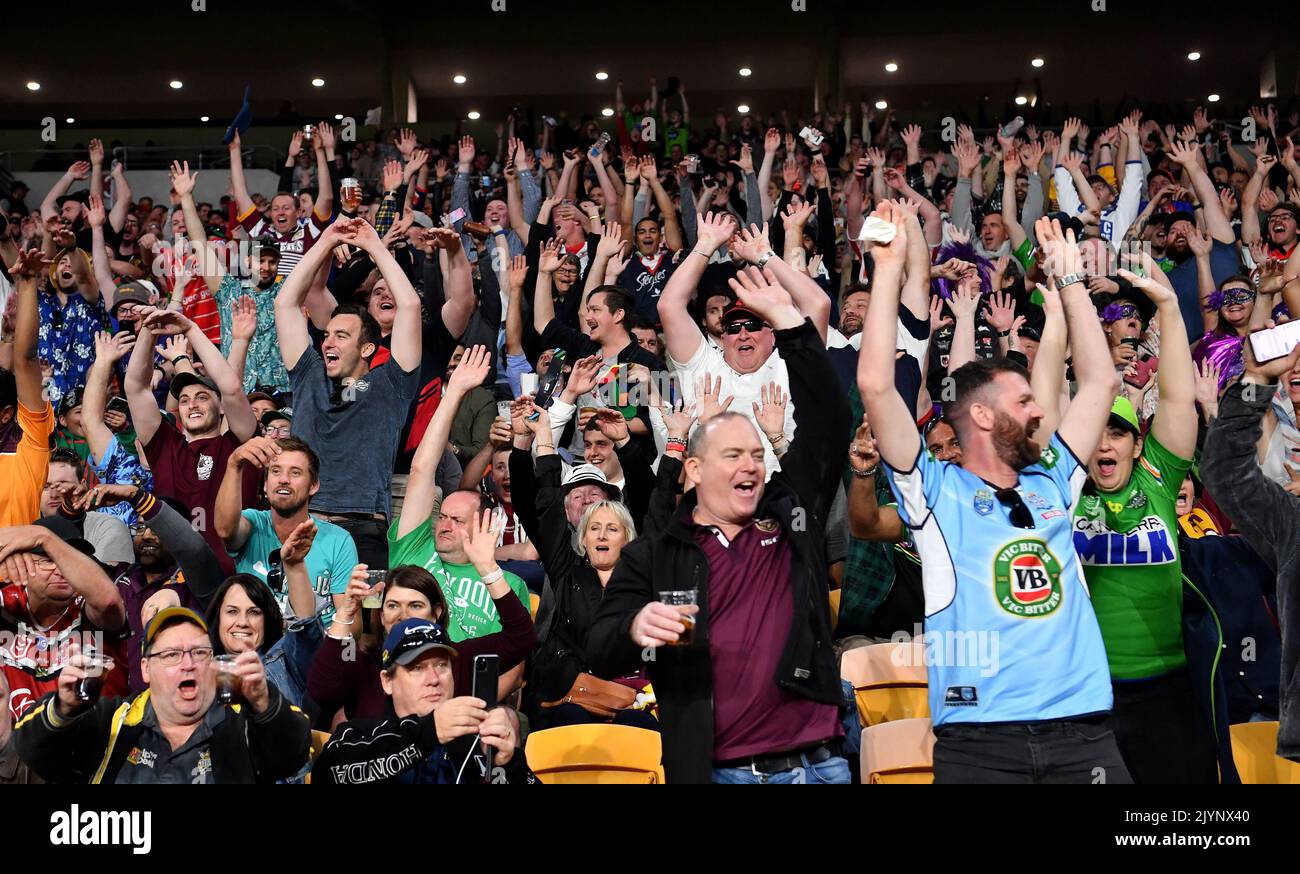 Fans are seen during the Round 10 NRL match between the Cronulla Sharks ...