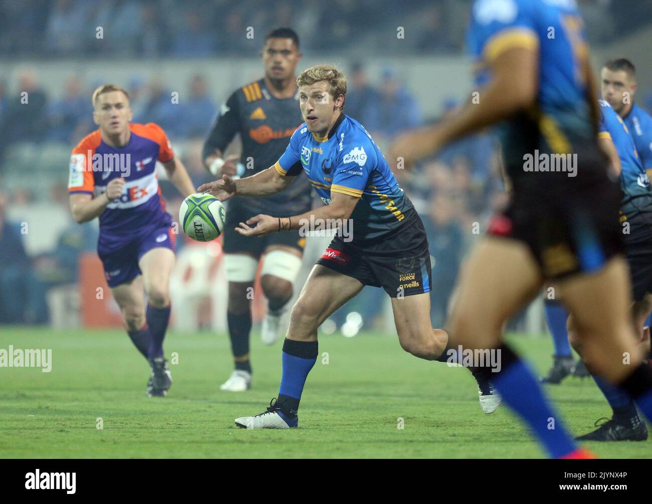 Jake McIntyre of the Force during the Round 1 Trans-Tasman Super Rugby ...