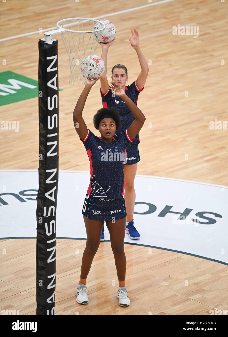 Mwai Kumwenda and Ruby Barkmeyer of the Vixens practicing ahead of the ...