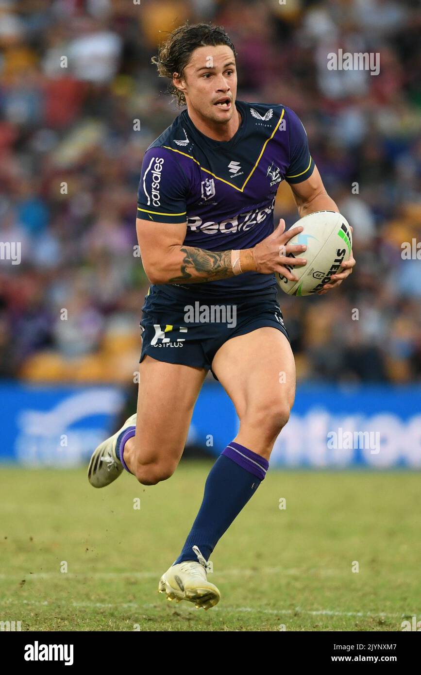 Storm Nicho Hynes in action during the Round 10 NRL match between the ...