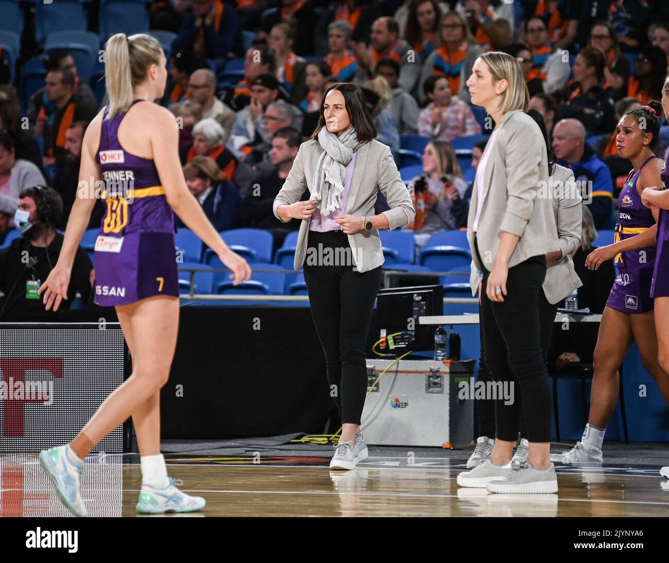Firebirds Coach Megan Anderson during the Round 3 Super Netball match ...