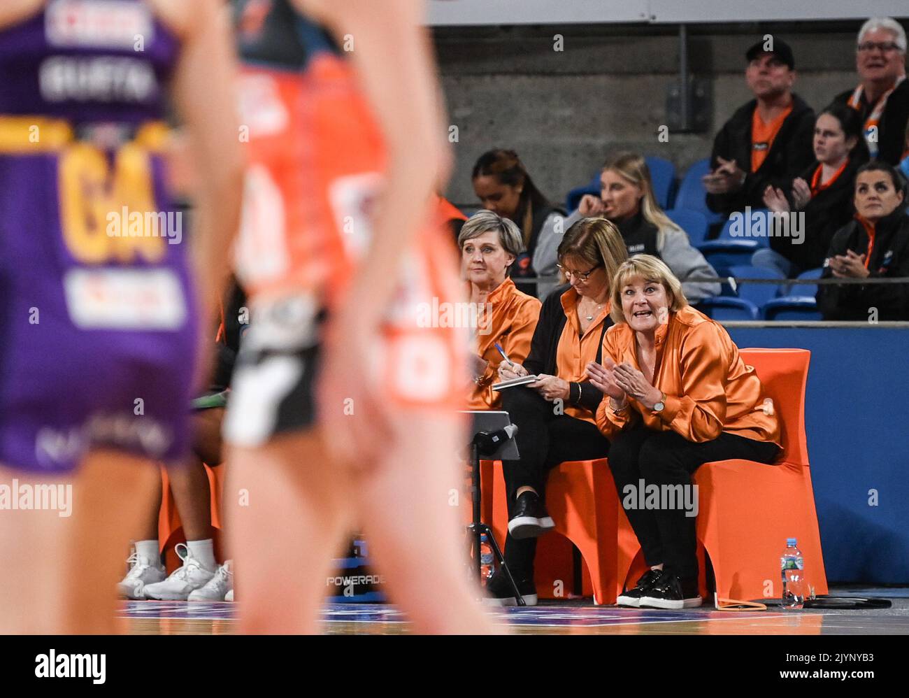 Giants coach Julie Fitzgerald during the Round 3 Super Netball match ...