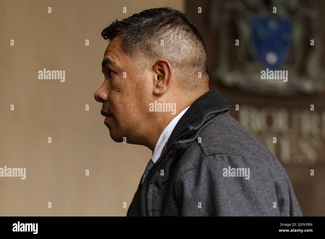 Simiona Tuteru arrives at Melbourne Magistrates, Monday, May 17, 2021 ...