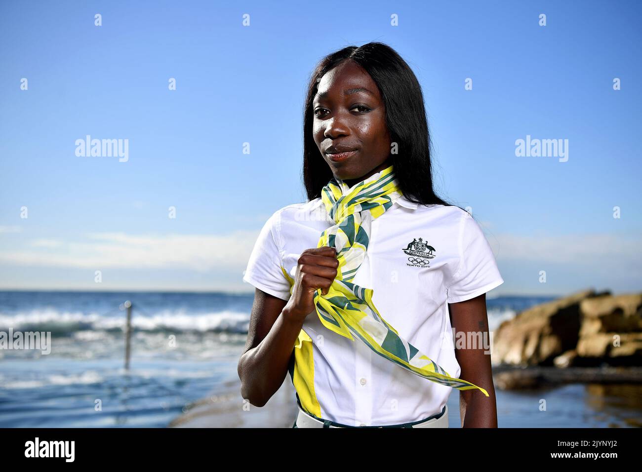 Bendere Oboya poses for a photo at the official unveiling of the ...