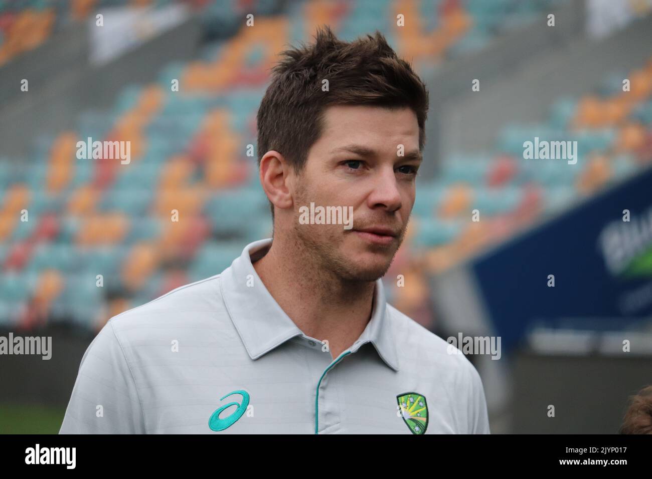 Australian Test Captain Tim Paine speaks to media during a press ...