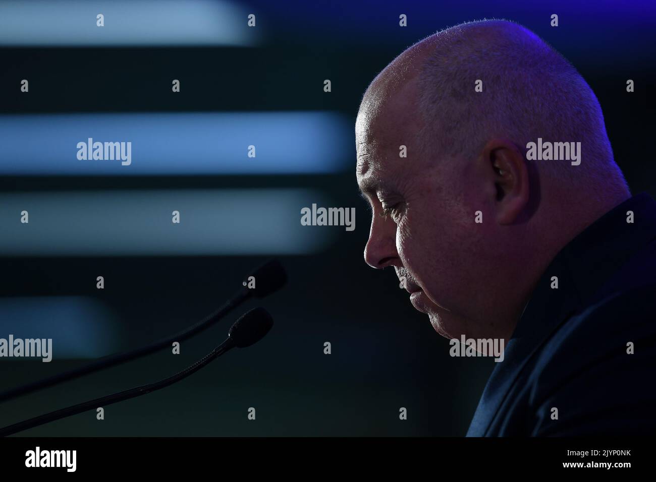 Victorian Treasurer Tim Pallas speaks to Journalists during the 2021/22 ...