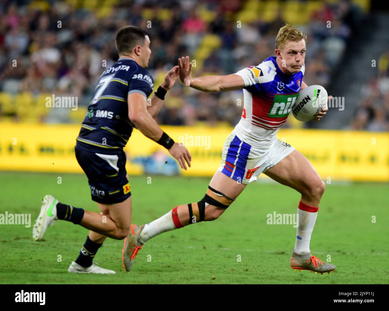 Knights Phoenix Crossland during the Round 11 NRL match between the ...