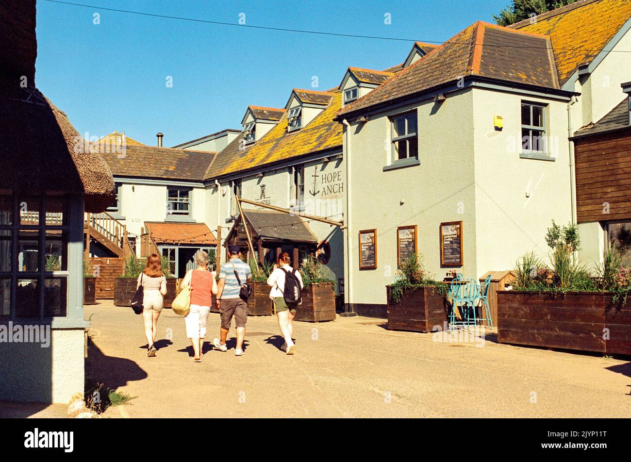 The Hope and Anchor pub, Hope Cove, Kingsbridge, South Devon, England ...
