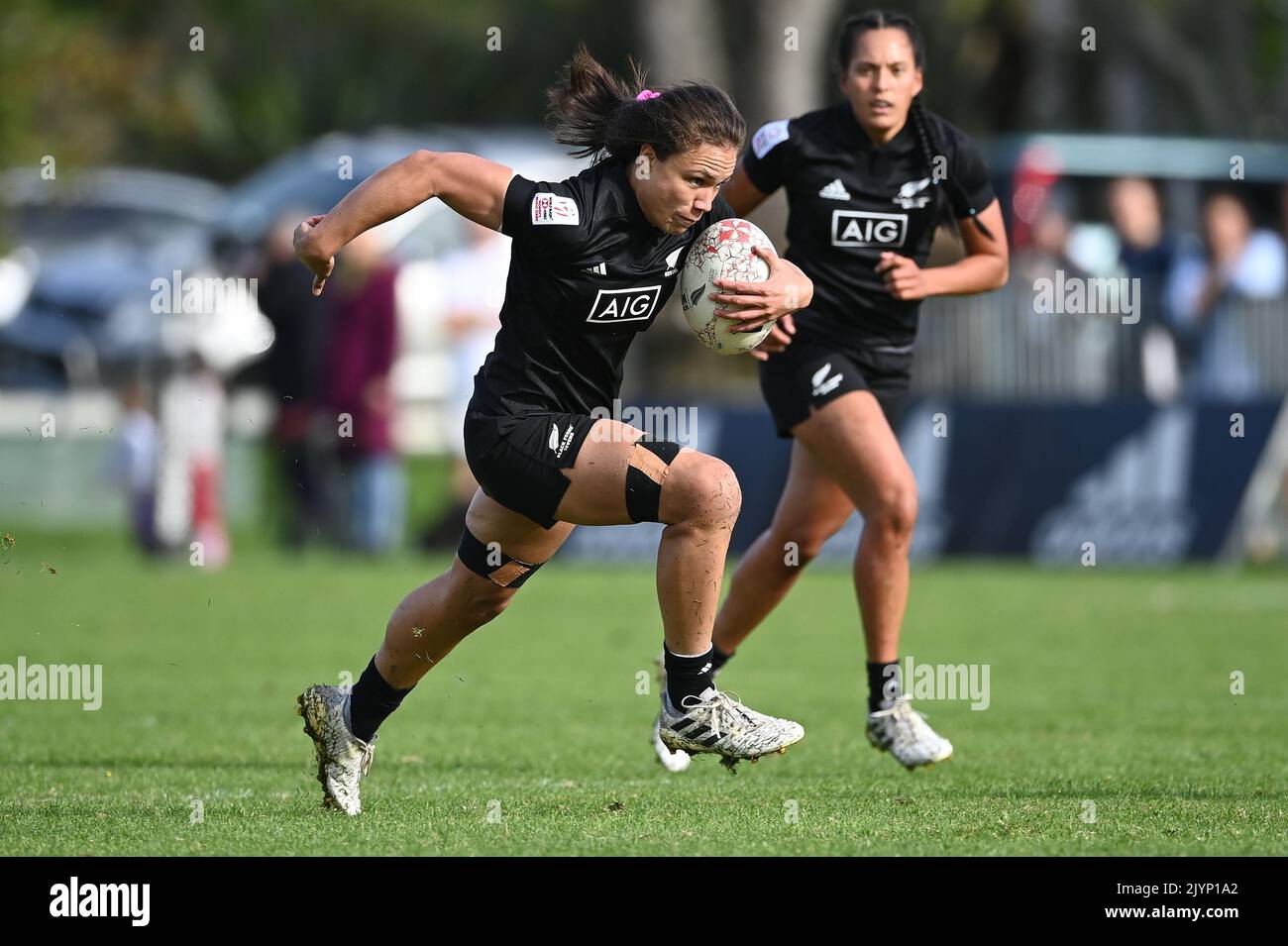 Ruby Tui during the Rugby Sevens match between the Black Ferns Sevens ...