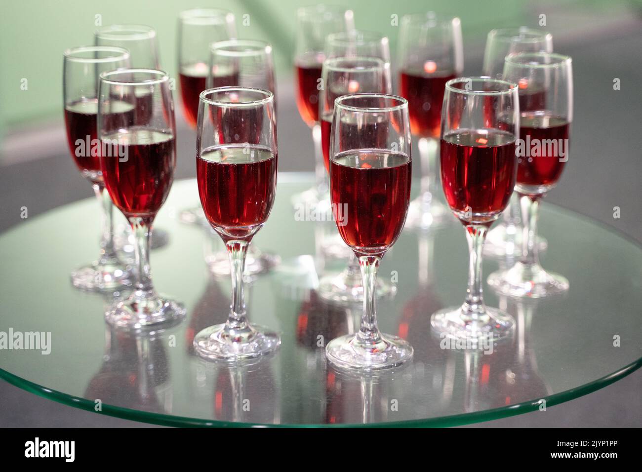 Pouring wine many glasses hi-res stock photography and images - Alamy
